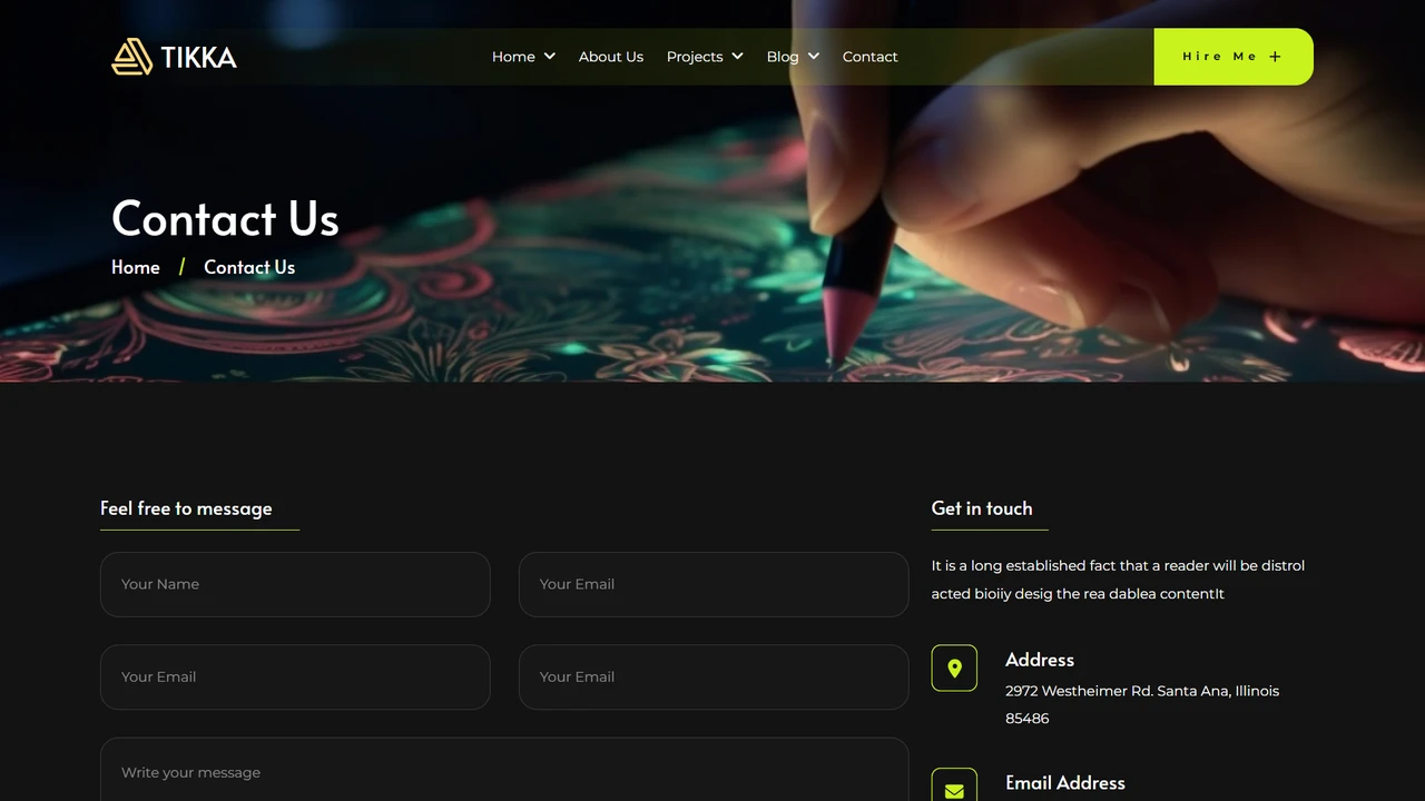 Tikka - Portfolio Bootstrap 5 HTML Template by Devollic Tikka - Portfolio Bootstrap 5 HTML Template by Devollic