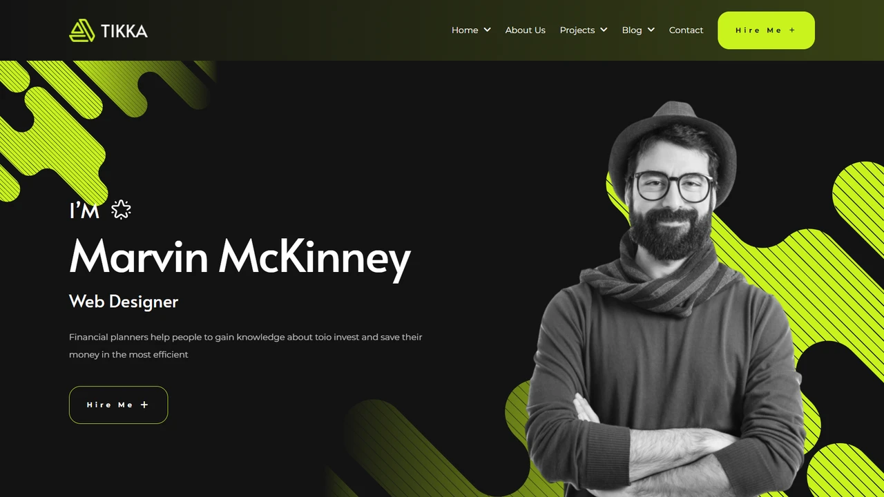 Tikka - Portfolio Bootstrap 5 HTML Template by Devollic Tikka - Portfolio Bootstrap 5 HTML Template by Devollic